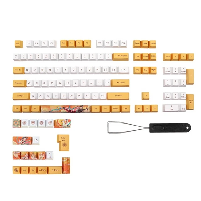 124 KEY Keycap Profile Pbt Dye Subbed Keycaps for MX Switchen Dz607673 ...