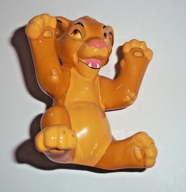 DISNEY CHINA PORCELAIN Ceramic Lion King Simba Cub Figurine Figure 2 ...
