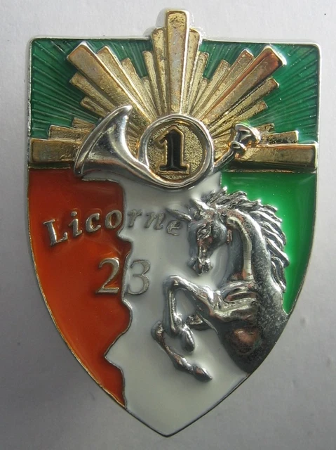 ABC 1 RÉGIMENT de Chasseurs Licorne 23 Insigne Arthus-Bertrand EUR 15,00 - PicClick IT