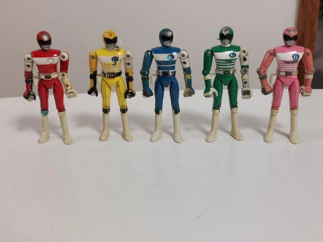 POWER RANGERS DENSHI Sentai Denziman Chogokin Figure 5p Set BANDAI ...