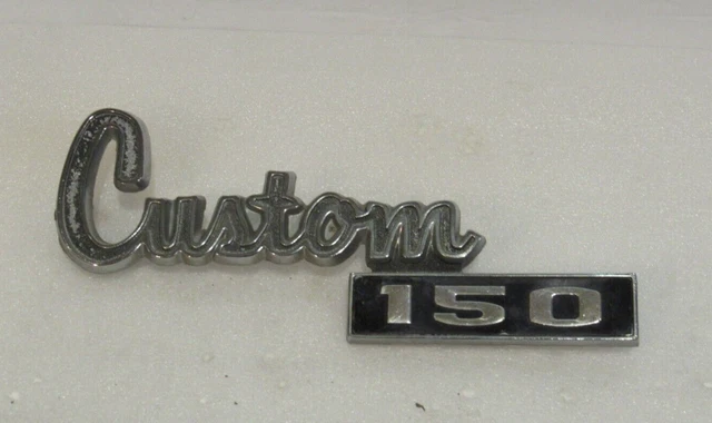 RARE VINTAGE DODGE Custom 150 EMBLEM BADGE OEM 4033338 Script Metal ...