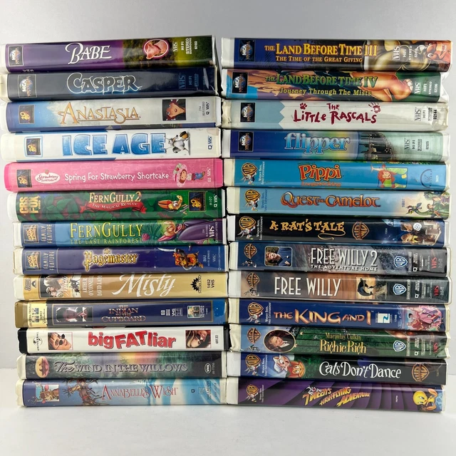 FAMILY & KIDS Classic Live/Animated Movie VHS Tape Collection (You Pick ...
