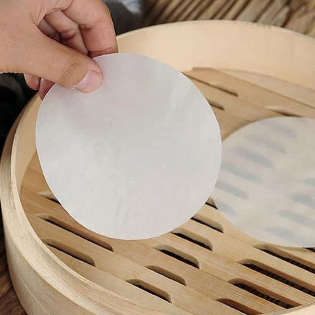 DISPOSABLE PAPER NONSTICK Steamer Paper for Fast For Dumplings Bread ...