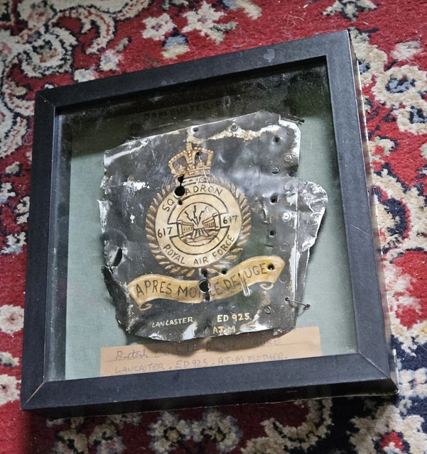 WW2 BRITISH LANCASTER Bomber, 617 Sqn Raf, 1943 Relic Panel, Dambusters ...