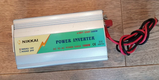 NIKKAI POWER INVERTER DC TO AC SOFT START 300W power surge 1000W N65AU ...