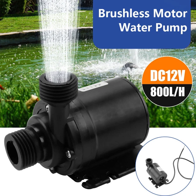 DC 12V 19W 800L/H Submersible Water Pump Outdoor Fountain For Aquarium ...