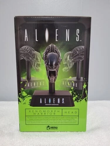 ALIENS XENOMORPH ALIEN Warrior Head Prop Replica Statue With Stand ...
