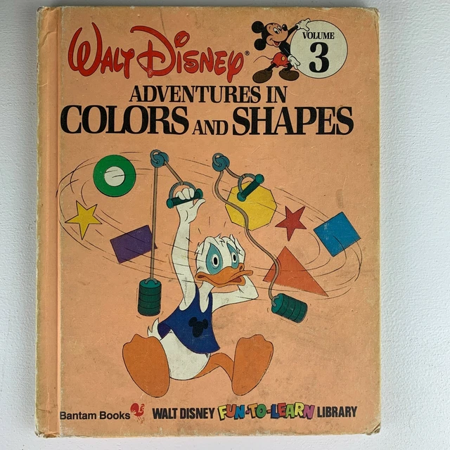 WALT DISNEY BANTAM books - Adventures in colors and shapes (Volume 3 ...
