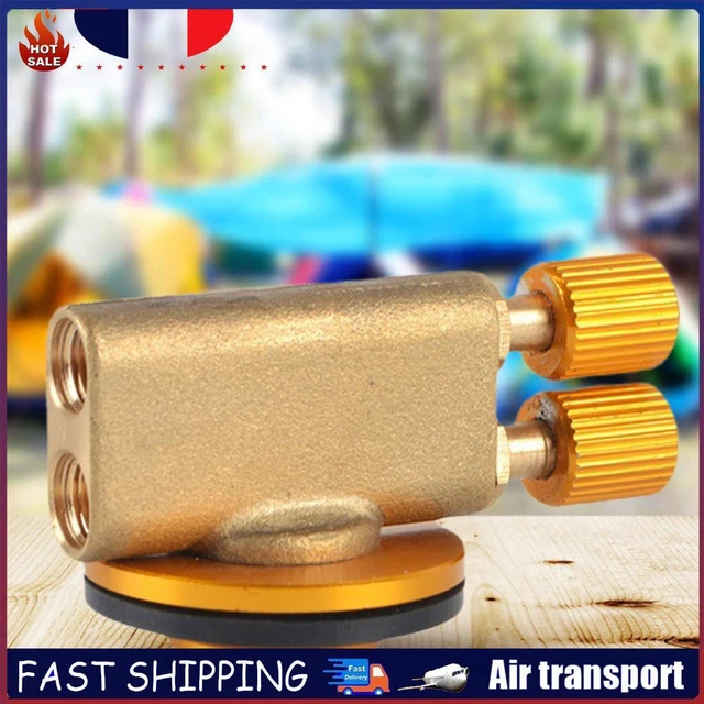 GAS VALVE ADAPTER Double Head Inflatable Valve Cylinder Adapter for ...