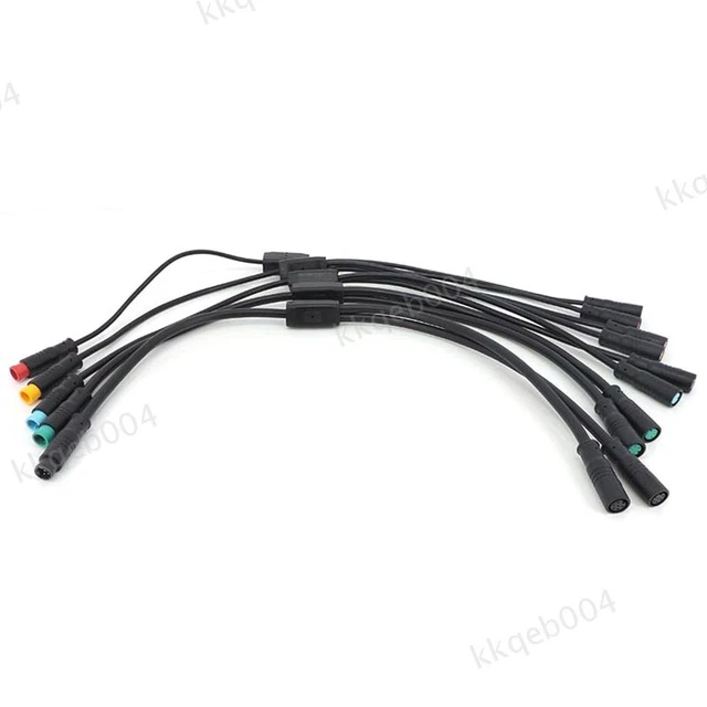 M8 1 MALE to 2 female 3/4/5/6 pin splitter sensor Cable ebike Bicycle ...