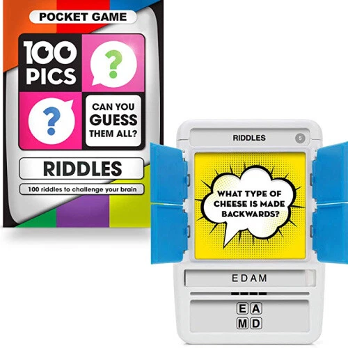 (RIDDLES) - 100 PICS Riddles Card Game - Funny Family Travel Trivia ...