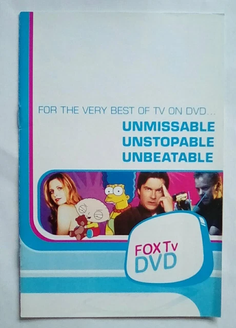 RARE PROMOTIONAL FLYER INSERT FOX TV DVD The Very Best Of £5.95 ...