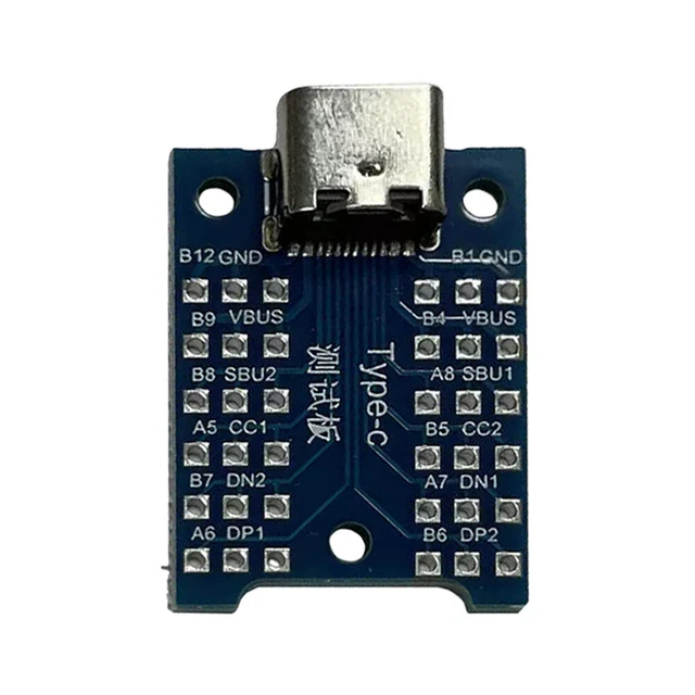 TYPE-C BREAKOUT BOARD USB Type-C Female Test Board Data Cable Detection ...