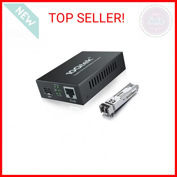 GIGABIT MULTI-MODE LC Fiber to Ethernet Media Converter with A SFP SX ...