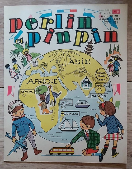 MAGAZINE ENFANT PERLIN et PINPIN N° 19 du 13 MAI 1965 TITOUNET EUR 8,00 ...