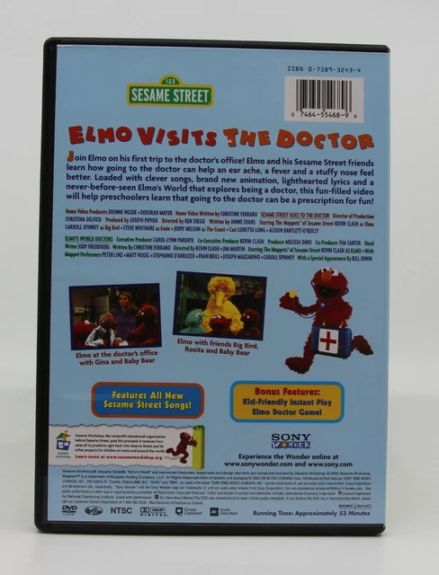 SESAME STREET : Elmo visits the doctor - DVD english audio only $5.95 ...