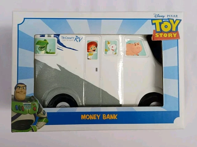 DISNEY PIXAR TOY Story White Campervan Money Box £13.00 - PicClick UK