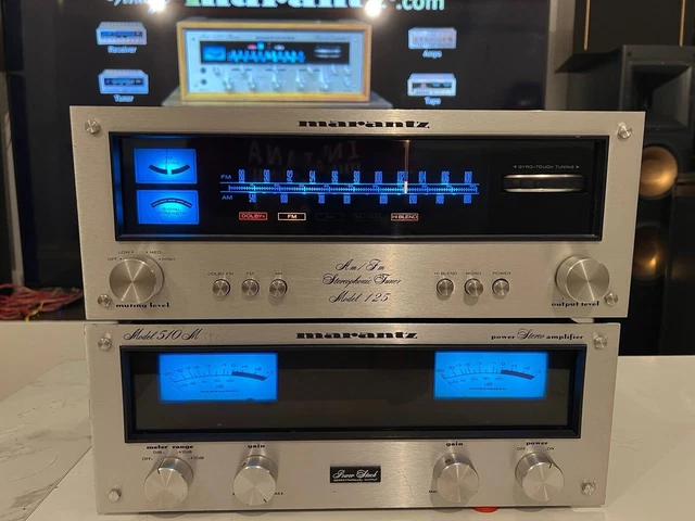 MARANTZ MODEL 510 Amplifier 256 Watts/CH Power Amplifier VU Meters 1976 ...