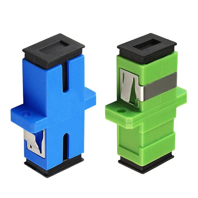 GREEN AND BLUE SC/APC/UPC Fiber Optic Coupler for SC/APC and SC/UPC ...