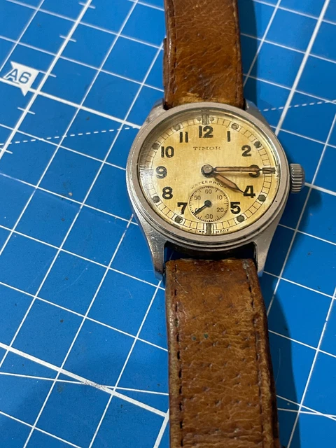 VINTAGE TIMOR ATP Military Issue Watch ww2 1940's - 30mm - working ...