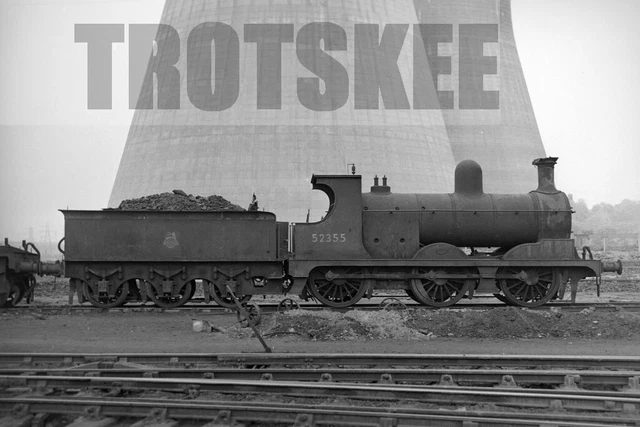LARGER NEGATIVE BR British Railways Steam Loco 52355 Class LYR27 ...