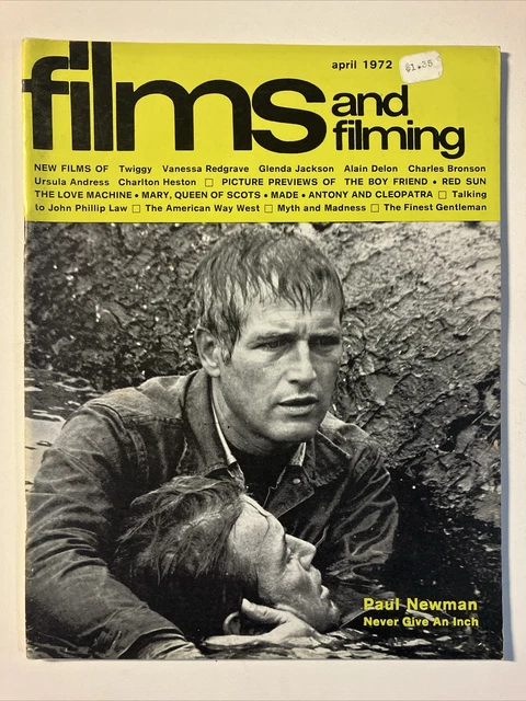 FILMS AND FILMING Magazine April 1972 Paul Newman Twiggy Ursula Andress ...