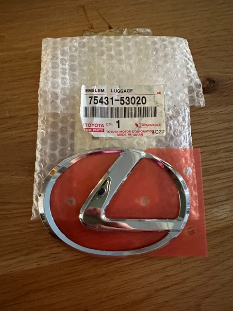 GENUINE LEXUS IS200 IS300 rear boot lid emblem badge 75431-53020 £30.00 ...