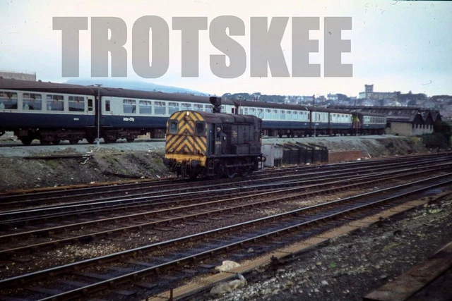 35MM SLIDE BR British Rail Diesel Loco Class 08 08746 Holyhead 1978 ...