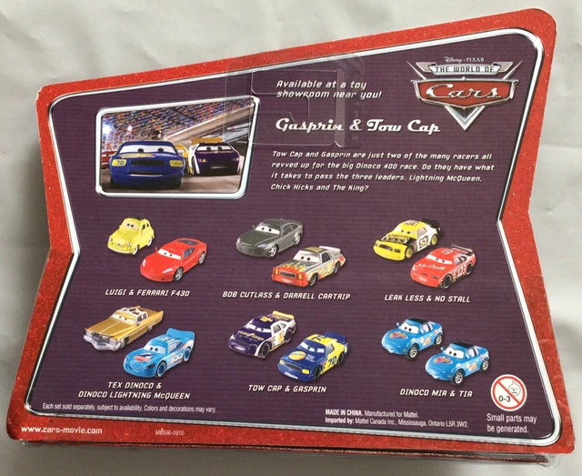 DISNEY PIXAR, WORLD of Cars, Movie Moments, Gasprin & Towcap, Mint On ...