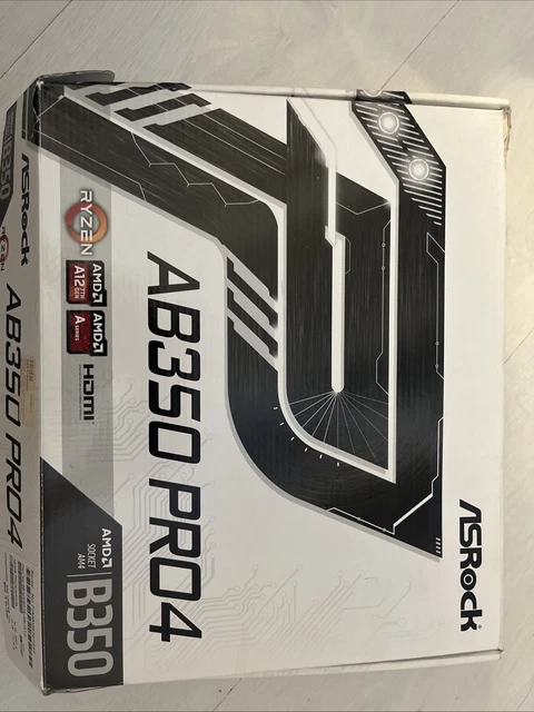 ASROCK AB350 PRO4 MicroATX AMD Motherboard Untested £15.28 - PicClick UK