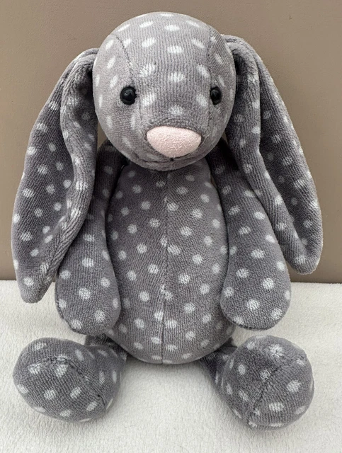 JELLYCAT SPECIAL EDITION Mimi Bashful Bunny Rabbit Soft Toy Spotty Grey White £199.99 - PicClick UK