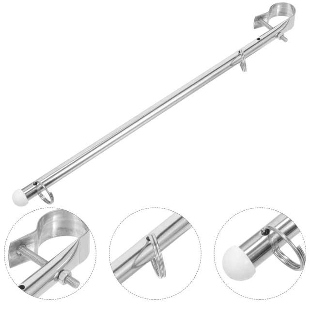 BOAT FLAG POLE Yacht Mount Metal Rod £9.99 - PicClick UK