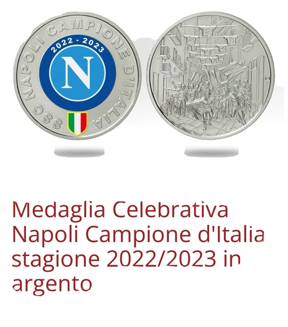 MEDAGLIA ARGENTO NAPOLI campione d'Italia 2022 /23 EUR 209,00 - PicClick IT MEDAGLIA ARGENTO NAPOLI campione d'Italia 2022 /23 EUR 209,00 - PicClick IT