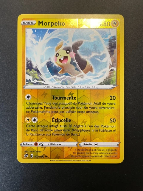 CARTE POKÉMON REVERSE Morpeko 73/192 VF NEUF EUR 1,20 - PicClick FR