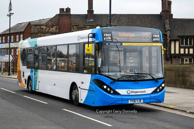 BUS PHOTO - Stagecoach Yorkshire Adl Enviro 200 Mmc Bus Yy16 Yjr £0.90 - PicClick UK