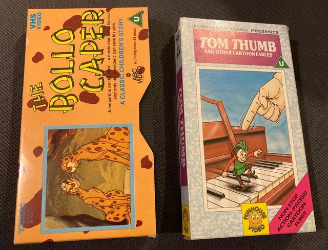 TOM THUMB & BOLLO CAPER Cartoon Rare vintage 80s Childrens Funhouse ...
