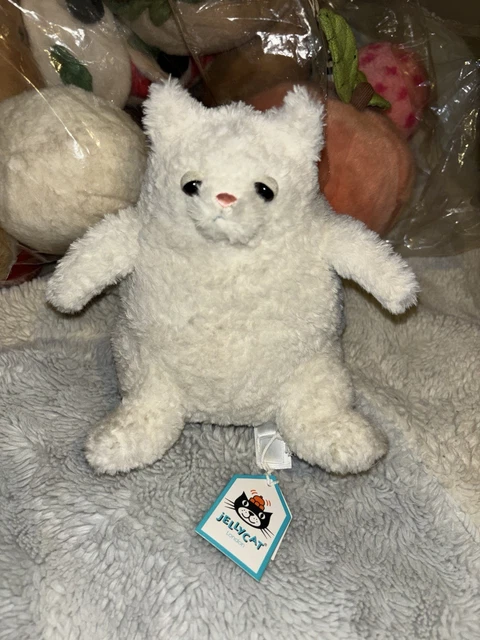 JELLYCAT AMORE CREAM Small Cat £63.10 - PicClick UK
