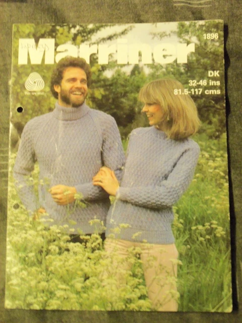 KNITTING PATTERN - Marriner His & Hers Sweaters, DK, 1896 (1276) £0.99 ...