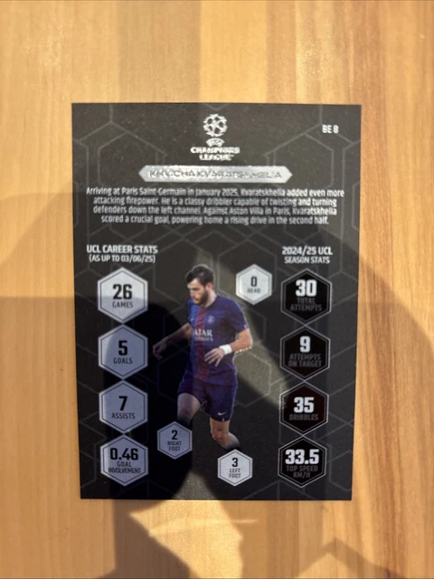 MATCH ATTAX 25/26 Khvicha Kvaratskhelia Black Edge Edition BE8 Champions League EUR 3,00 ...