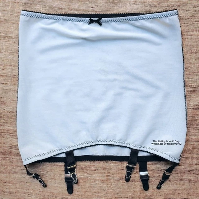 REVIVAL LINGERIE RETRO Open Bottom Six Strap Mesh Girdle Women's XXL ...