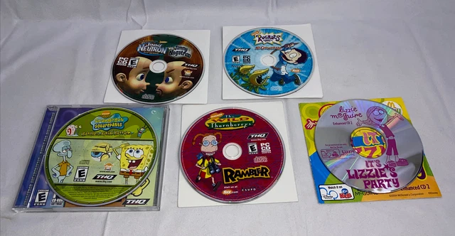 NICKELODEON PC GAMES & Lizzie McGuire Spongebob Jimmy Neutron Rugrats ...