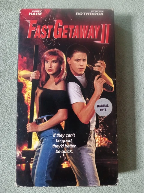 FAST GETAWAY II Vhs 1993 Cynthia Rothrock Corey Haim Tested Live Home ...