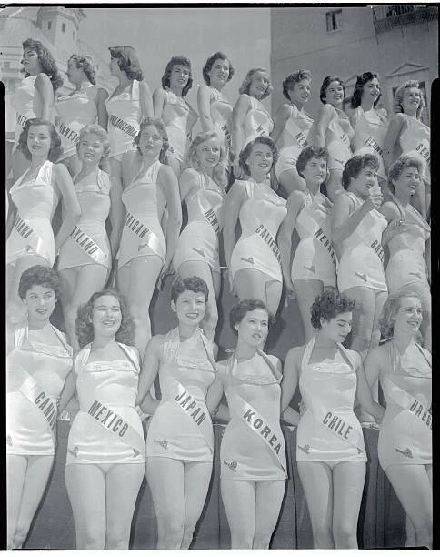 THE MISS UNIVERSE beauty pageant contestants 1955 OLD PHOTO 3 $9.00 ...