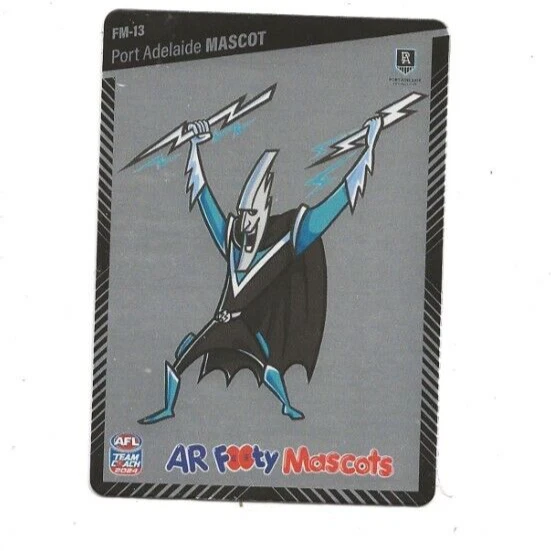 2024 AFL TEAMCOACH Silver Mascot Port Adelaide Fm 13 Card New $4.50 ...