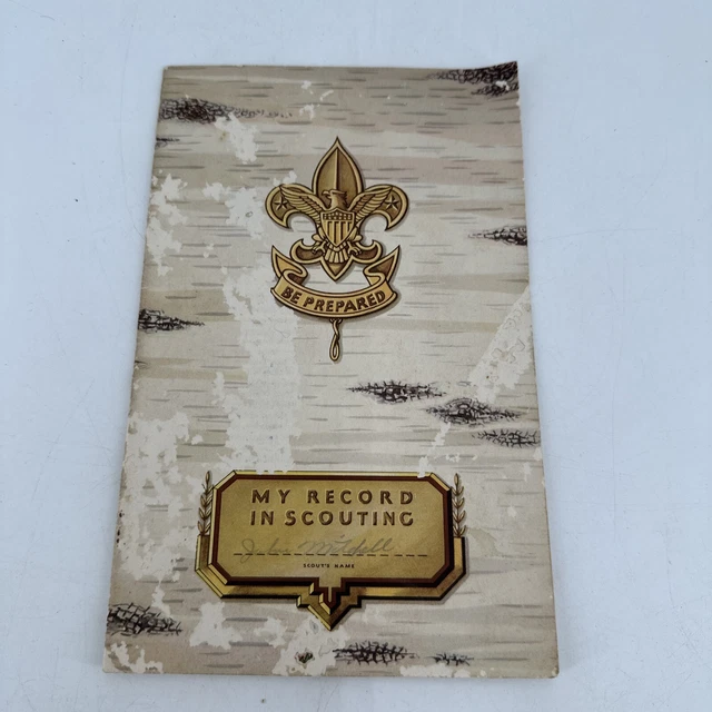 MY RECORD IN Scouting Boy Scout 1930s Scout Records Book $8.95 - PicClick
