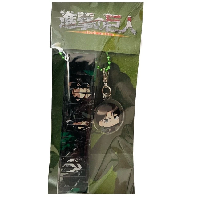 ATTACK ON TITAN Levi Ackerman Anime Acrylic Keychain Room Key Style £16 ...