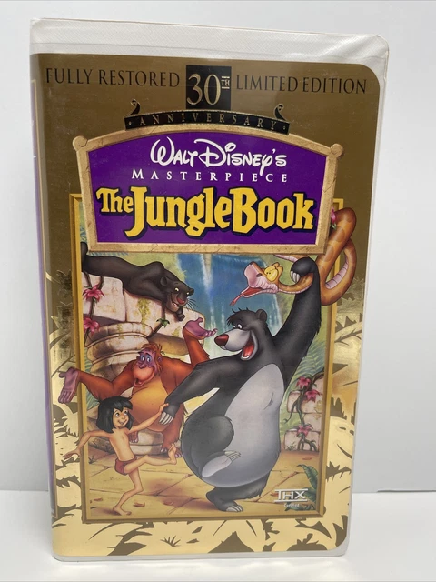 THE JUNGLE BOOK (VHS, 1997, Fully Restored 30th Anniversary Limited ...