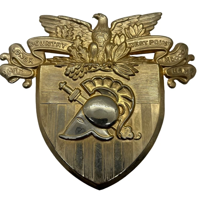 WEST POINT SHAKO Cap Badge Insignia Vintage WWII Era US Army Academy 4 ...