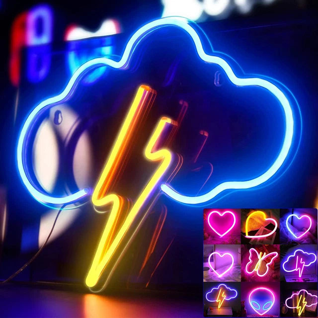 NEON SIGN LIGHT LED Wall Night Decor Lamp for Kids Bedroom Gifts Party ...