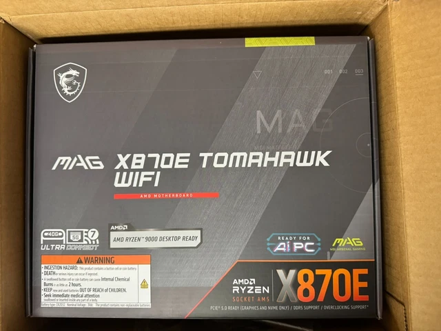 MSI MAG MAG X870E Tomahawk Wifi Am5 $330.00 - PicClick CA